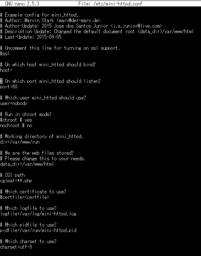 mini-httpdの紹介と使用感 | 聖なる動物電源